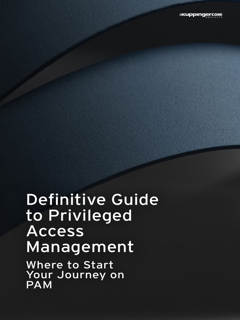 Your Definitive Guide To Privileged Access Management 1678538685 | PDF