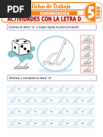 Cuadernillo La Letra D | PDF
