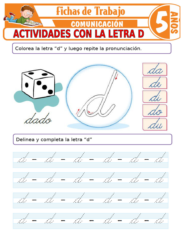 Actividades Con La Letra D | PDF