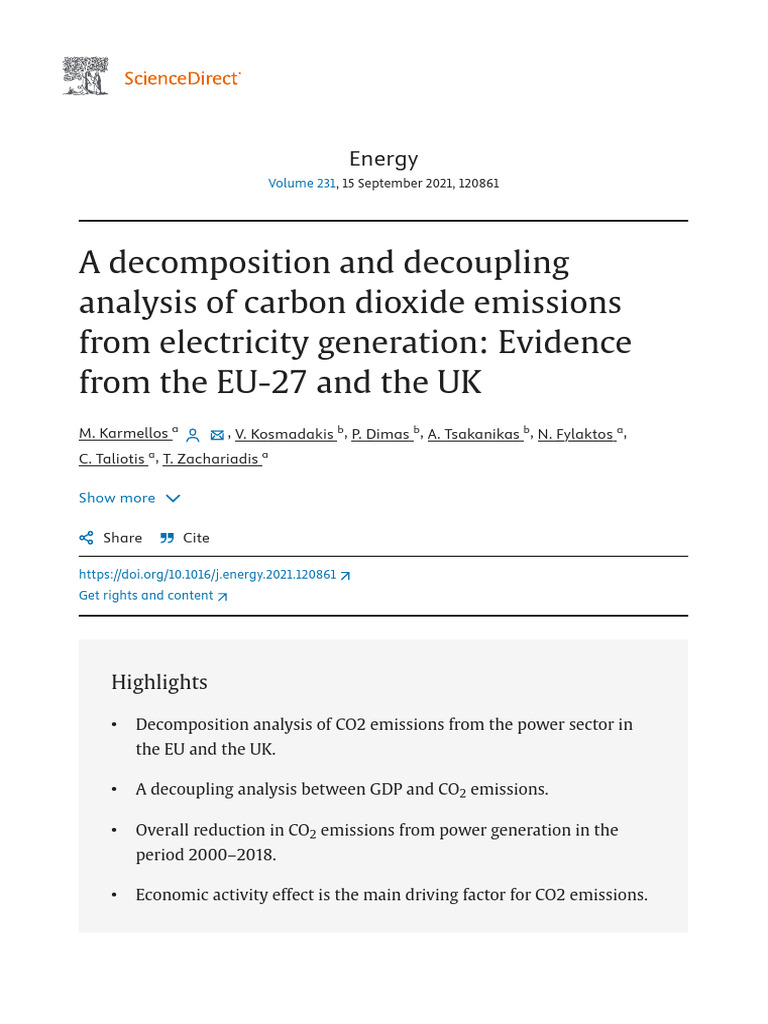 A Decomposition and Decoupling Analysis of Carbon Dioxide Emissions ...