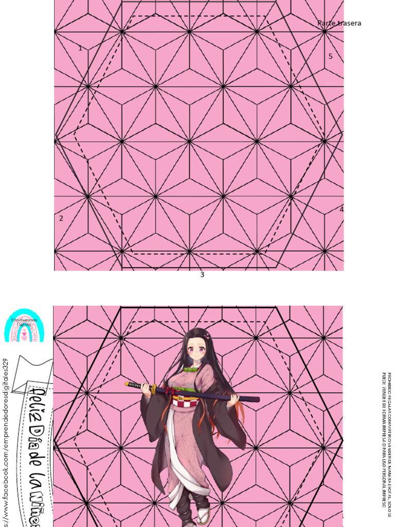 Caja Exagonal Nezuko | PDF