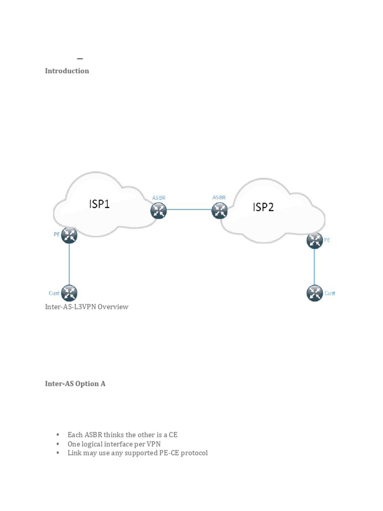 Inter-As l3vpn Option A B C | PDF
