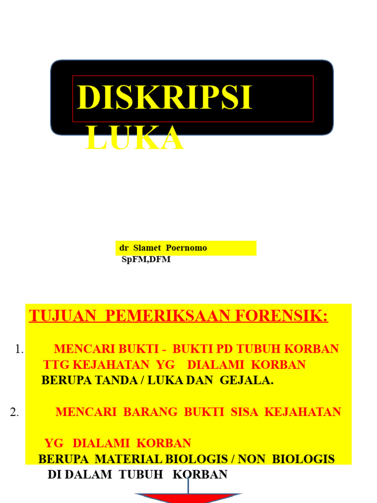 Diskripsi Luka | PDF