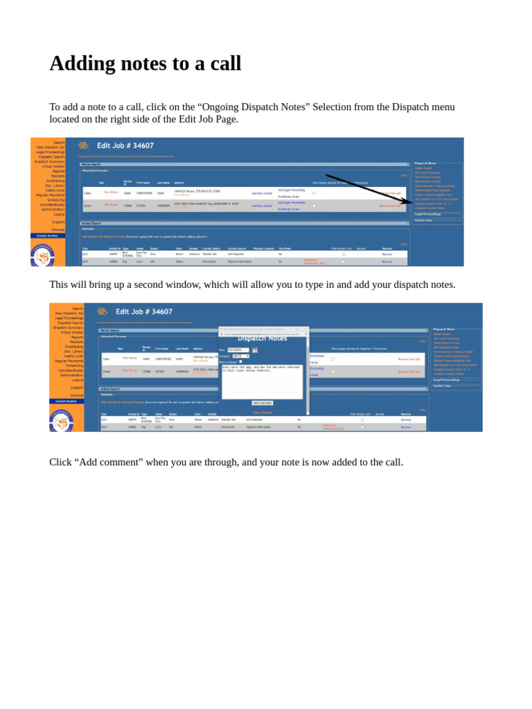 Adding Notes to Calls | PDF