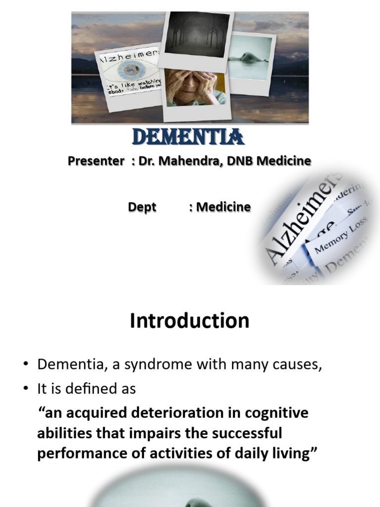 Dementia 1 | PDF | Dementia | Cerebral Cortex