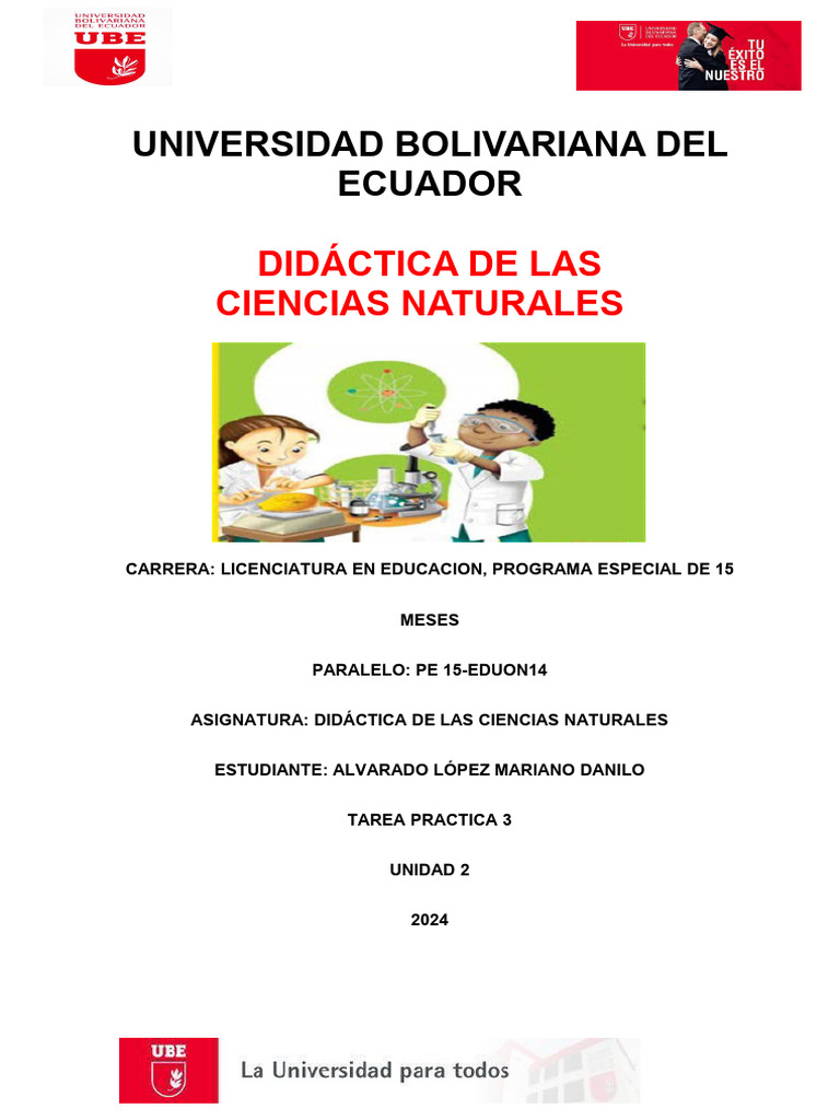 TAREA PRACTICA 3 Didactica CCNN | PDF