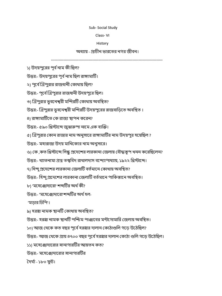 CLASS 6 HISTORY (Chapter 4) | PDF