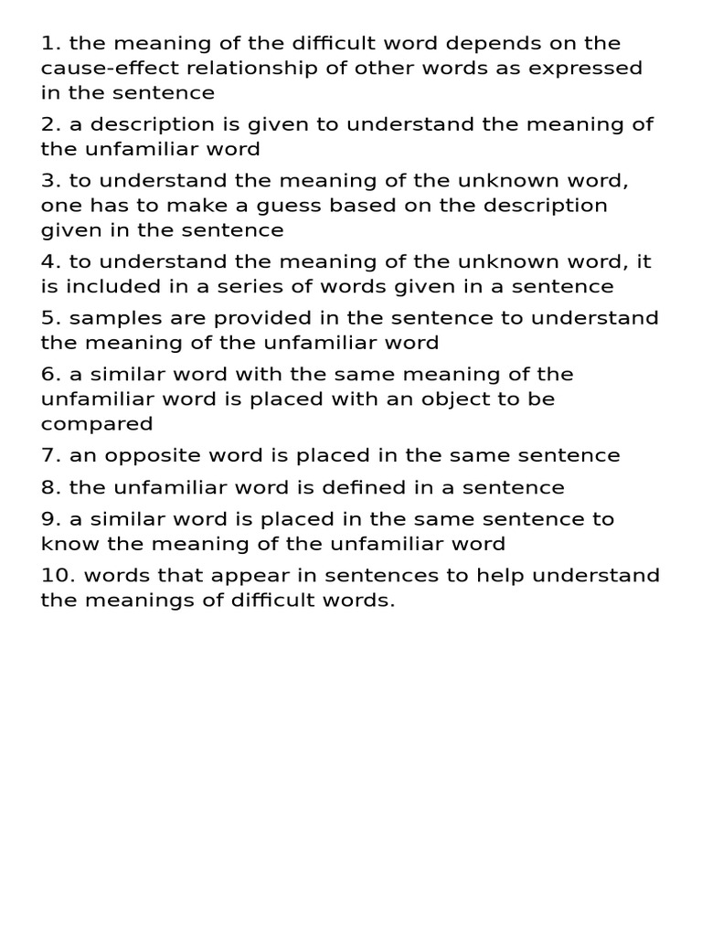 Context Clues Quiz | PDF