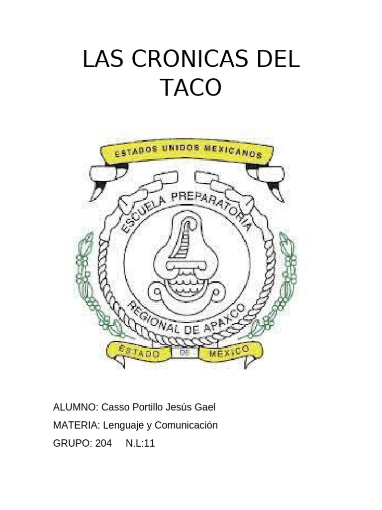 Las Cronicas Del Taco | PDF