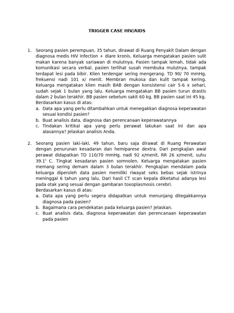 Trigger Case Hiv | PDF