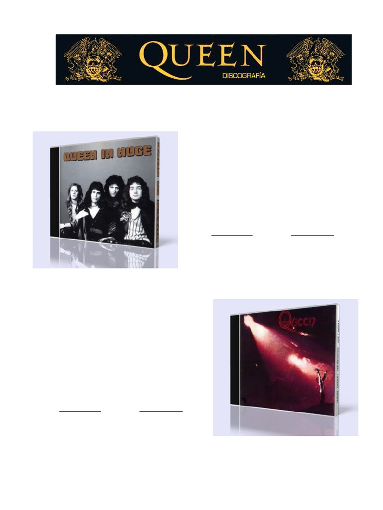 QUEEN Discografia | PDF | Universal Music Group | Música pop