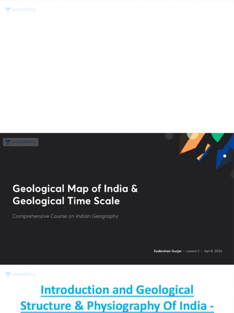 Geological Map of India Geologic With Anno 1725202827862 | PDF