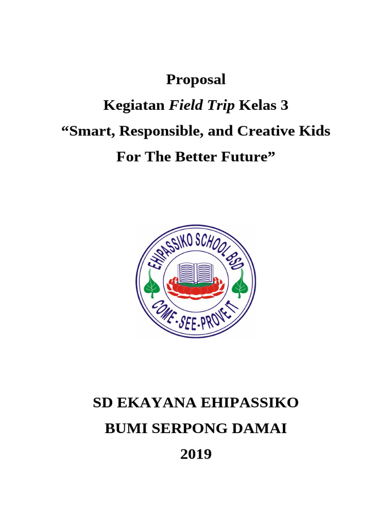 Proposal FIELDTRIP KELAS 3 | PDF