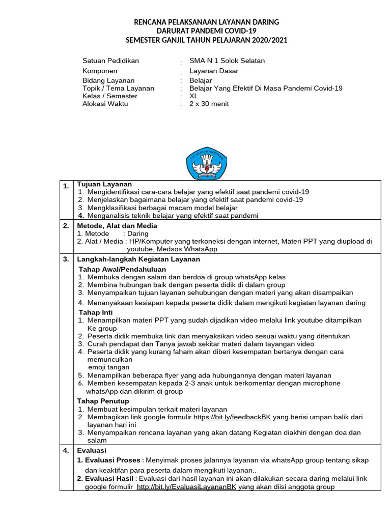 RPL Belajar Yang Efektif Di Masa Pandemi Covid-19 | PDF