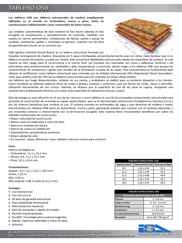 Ficha-de-producto-Tablero-OSB | PDF