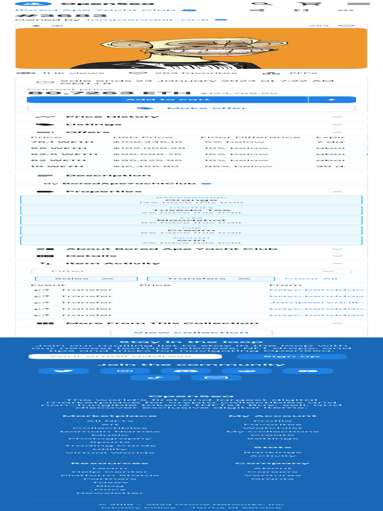 3683 - Bored Ape Yacht Club OpenSea | PDF