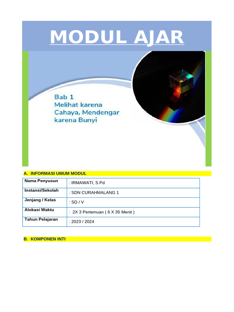 BAB 1 - MA IPAS Kls 5 | PDF