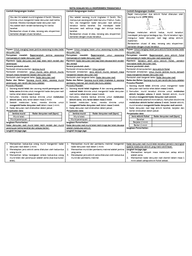 Nota Soalan No. 11 | PDF