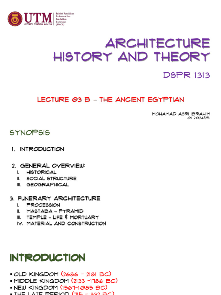 Lecture 03 B - Egyptian | PDF