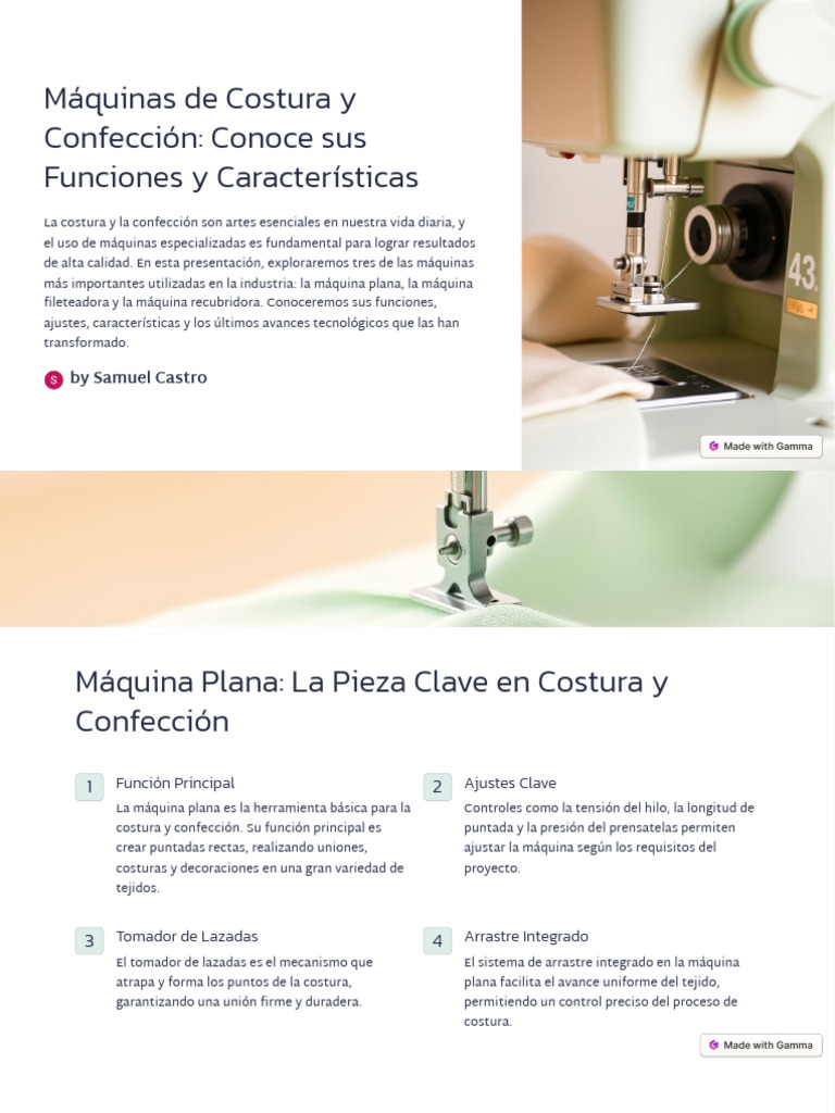 Maquinas de Costura y Confeccion Conoce Sus Funciones y Caracteristicas ...