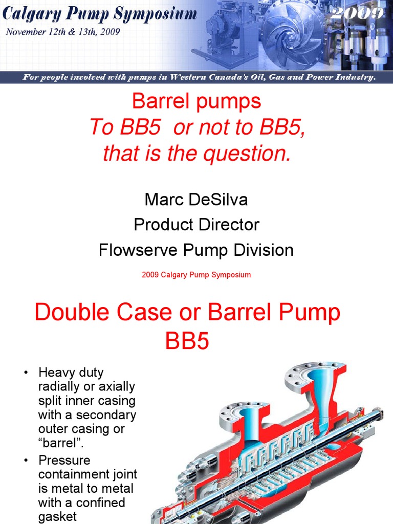 BB5-Barrel Pumps-To Be or Not To Be | Download Free PDF | Bearing ...