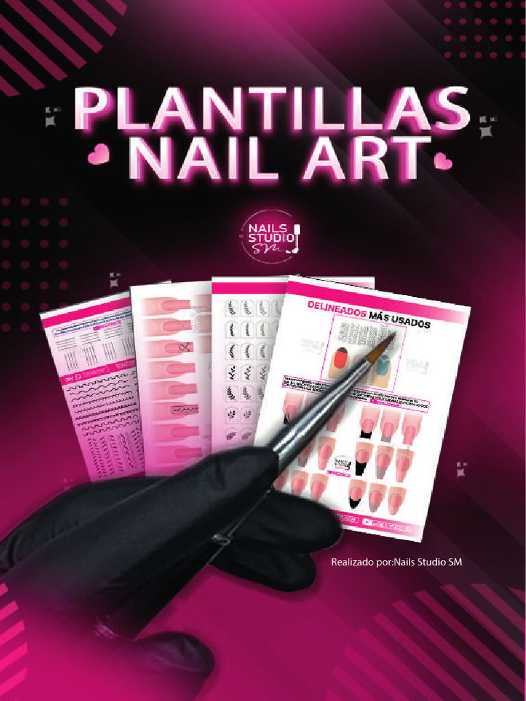 Pack Plantillas Profesionales de Practica para Uñas (Nail Art ...