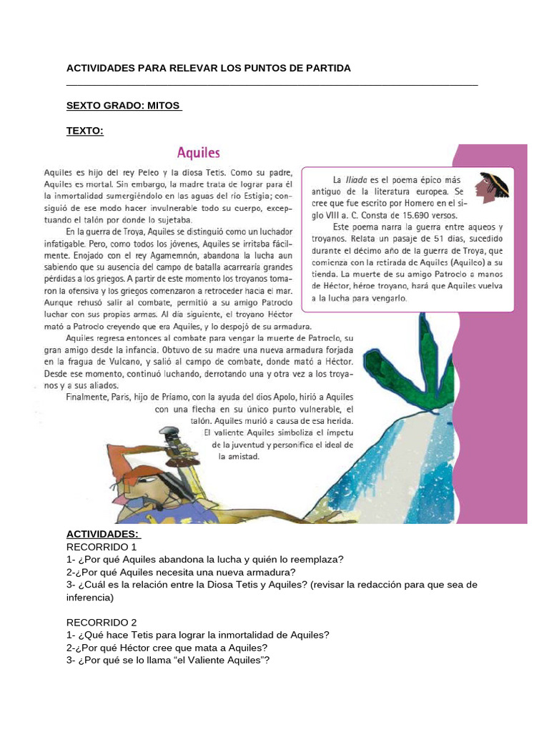 Actividades para Relevar Los Puntos de Partida | PDF