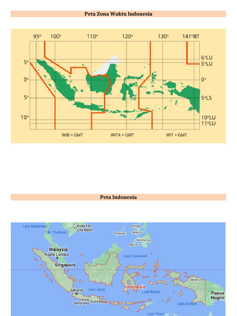 Peta Zona Waktu Indo | PDF