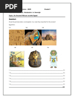 2023-Grade 5 Term 3 History Worksheets | PDF | Tutankhamun | Social Science