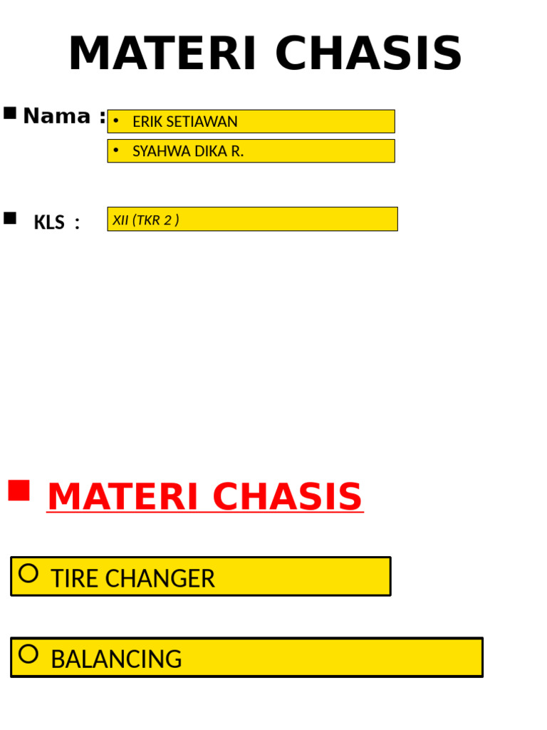 MATERI CHASIS-WPS Office Kelompok Haik | PDF