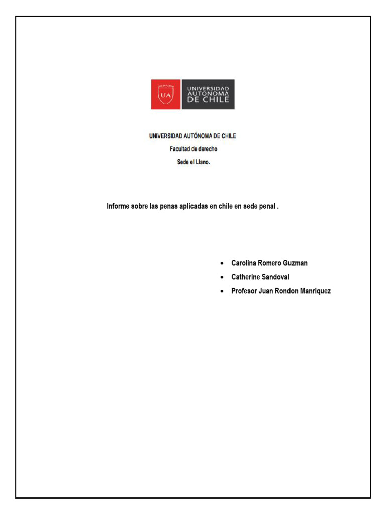 Clasificacion de Las Penas | PDF