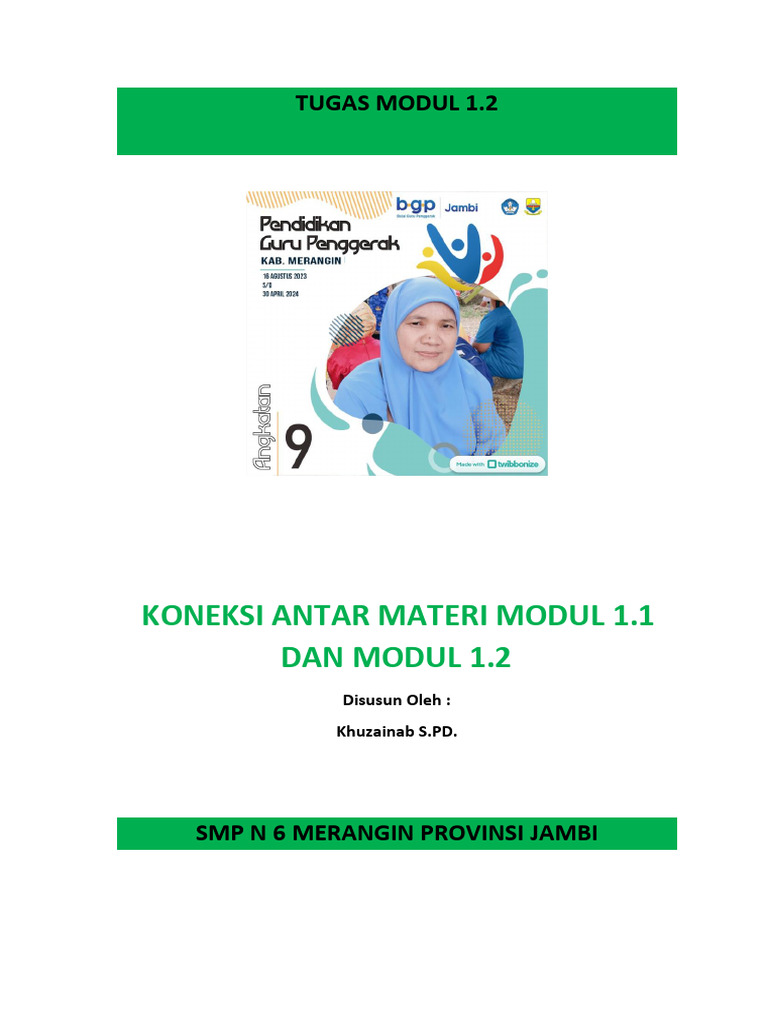 KONEKSI ANTAR MATERI MODUL 1.1 Dan Modul 1.2 | PDF