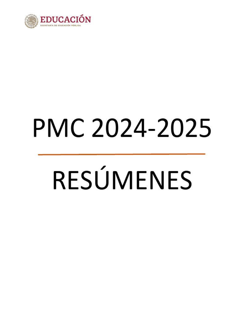 PMC 2024-2025 - Resumenes | PDF