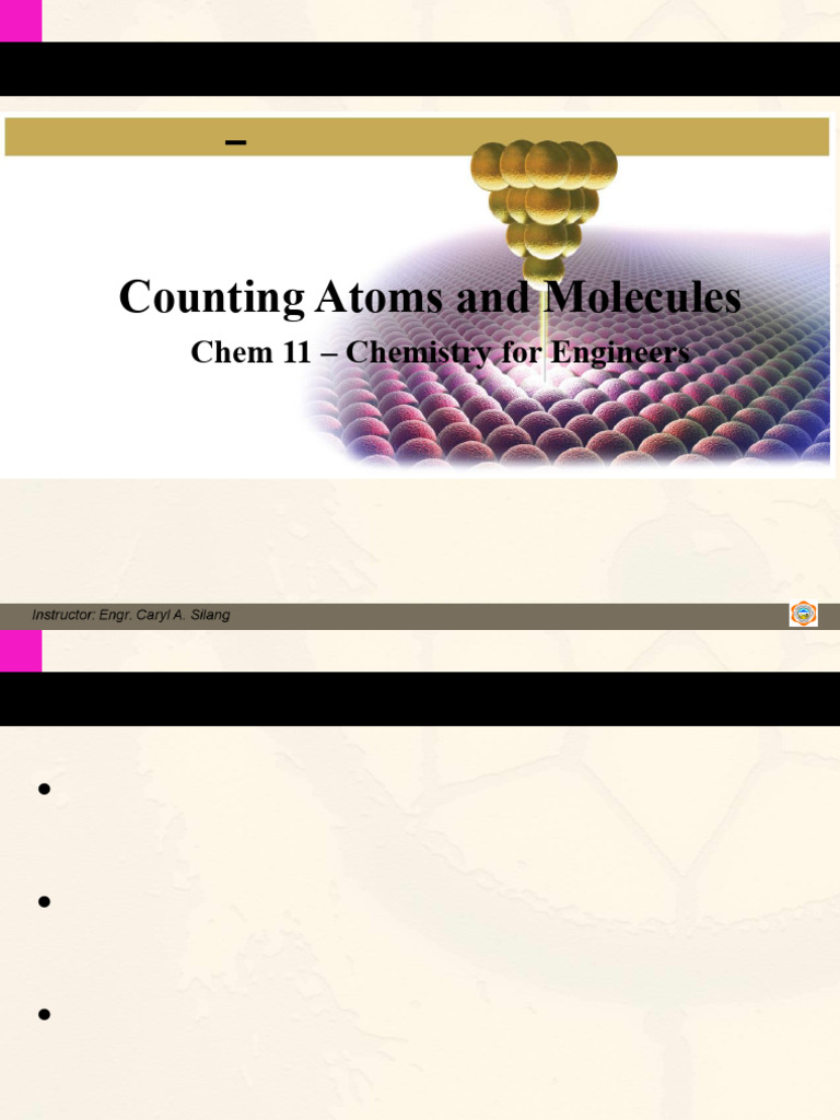 CH 3 - Atoms and Molecules Lesson 4 | PDF