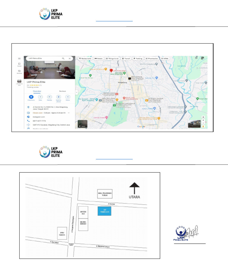 Lokasi LKP PRIMA ELITE Magelang | PDF