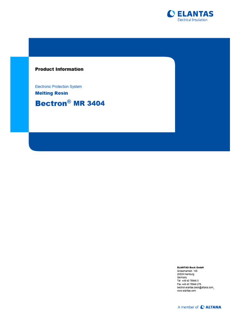 Bectron® MR 3404 | PDF