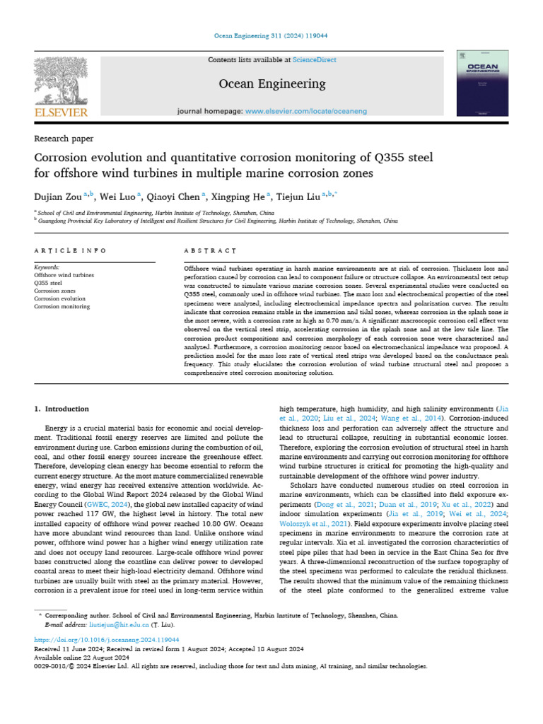 Corrosion Evolution and Quantitative Corrosion Monitoring of Q355 Steel ...