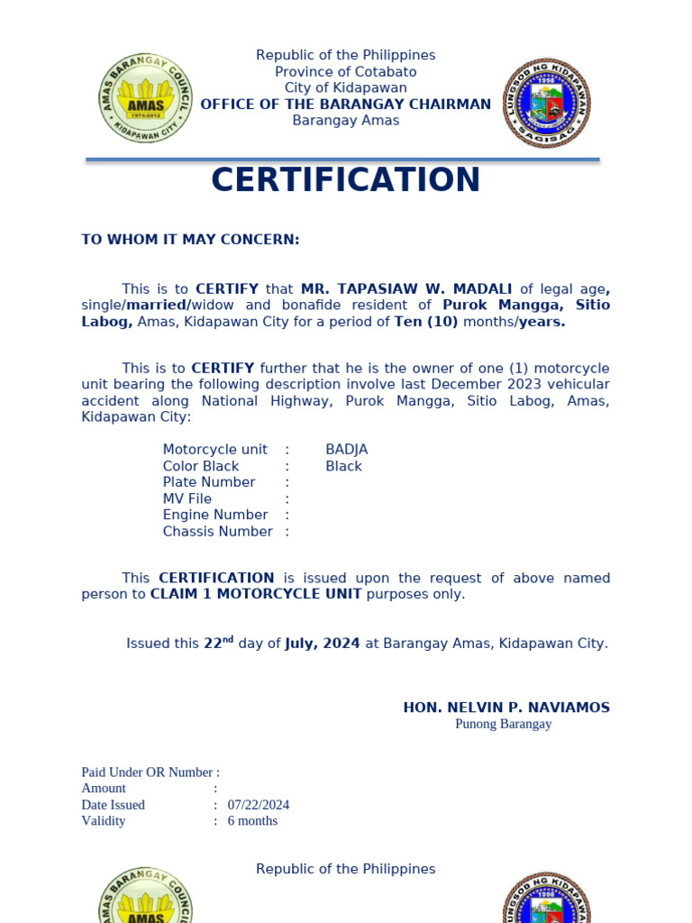 Certification Only | PDF