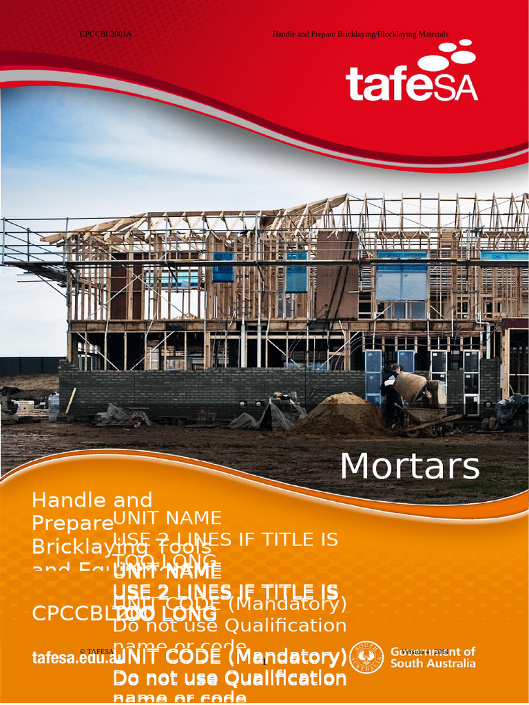 CPCCBL2001A Mortar | PDF