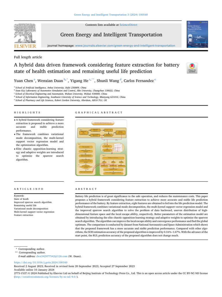 A-hybrid-data-driven-framework-considering-feature-ext_2024_Green ... A-hybrid-data-driven-framework-considering-feature-ext_2024_Green ...