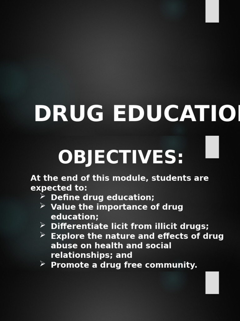 Drug Education PPT GRP 5 | PDF