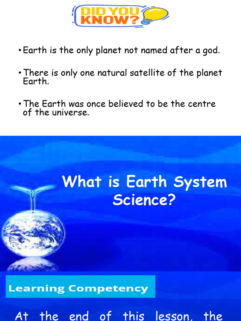 Earth System WEEK 3 | PDF