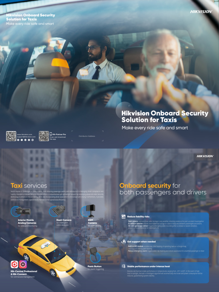 Brouchure - Onboard Security Solution For Taxis | PDF
