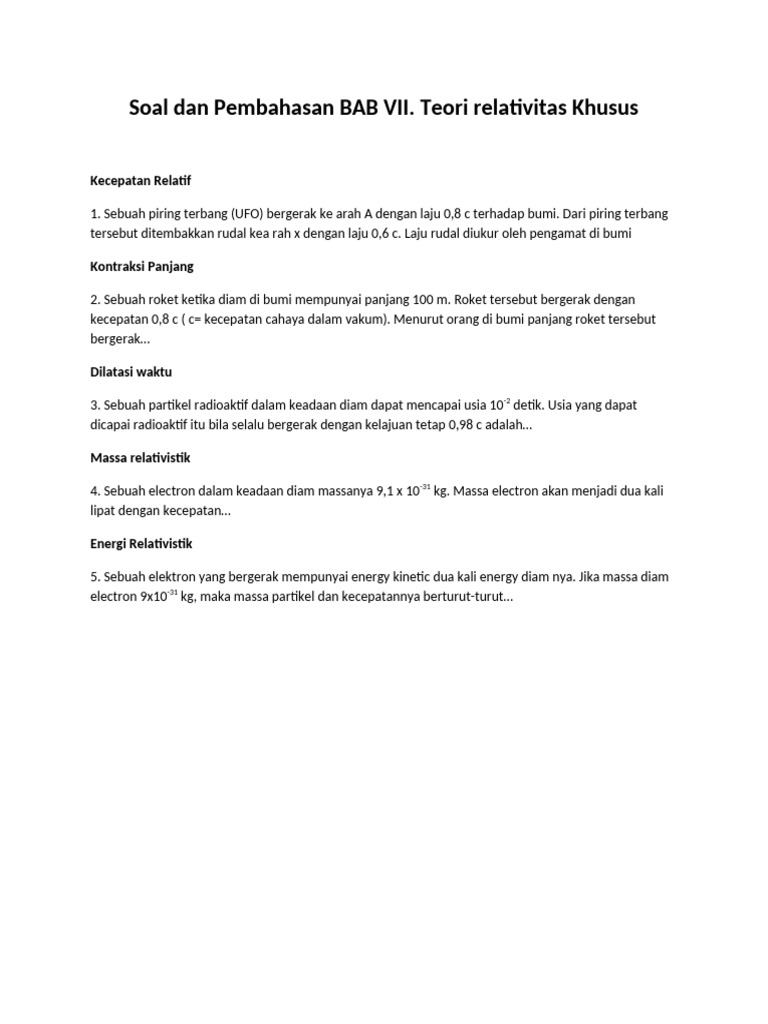 Soal dan Pembahasan BAB VII | PDF