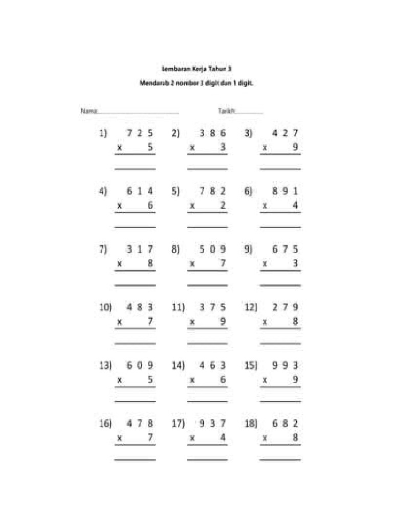Latihan Darab Tahun 3 Pdf