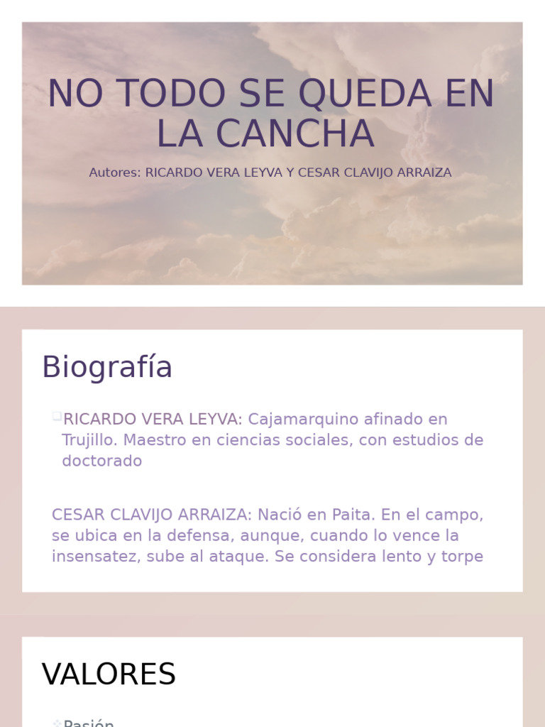 No Todo Se Queda en La Cancha - Drew | PDF