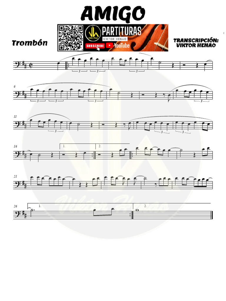 Amigo - Trombón | PDF