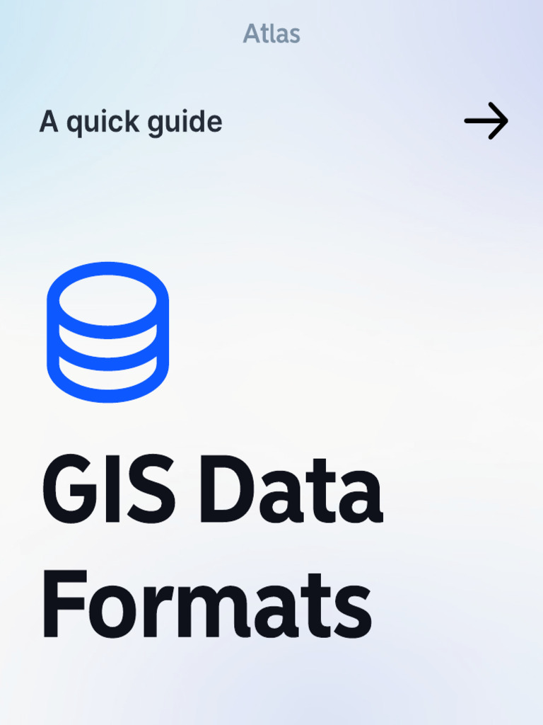 GIS Data Formats | PDF