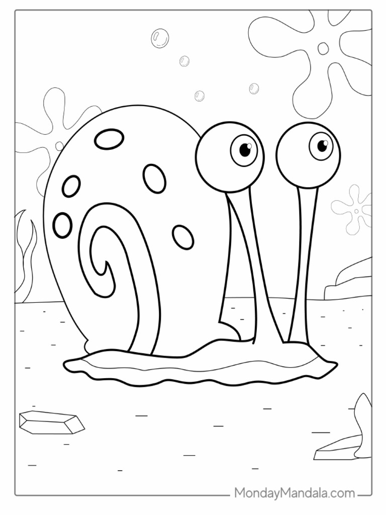 Garry-The-Snail-Coloring-Picture-For-Kids | PDF