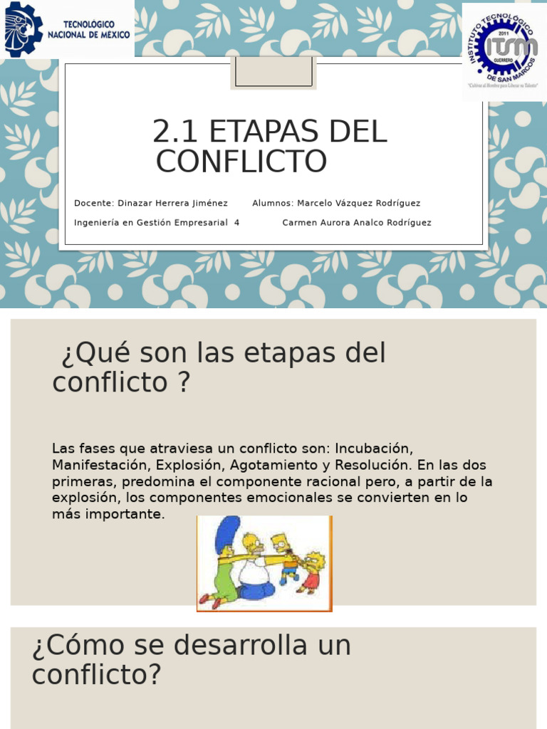 Etapas de Conflicto | PDF